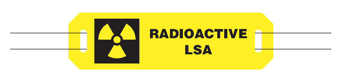 90x25mm Radioactive LSA | Dena Screenprint Aberdeen | Quality Tags ...