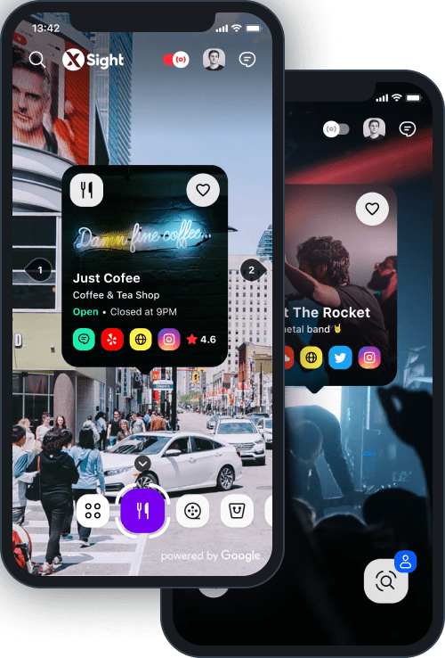 XSight - Find friends and places in AR using your phone camera