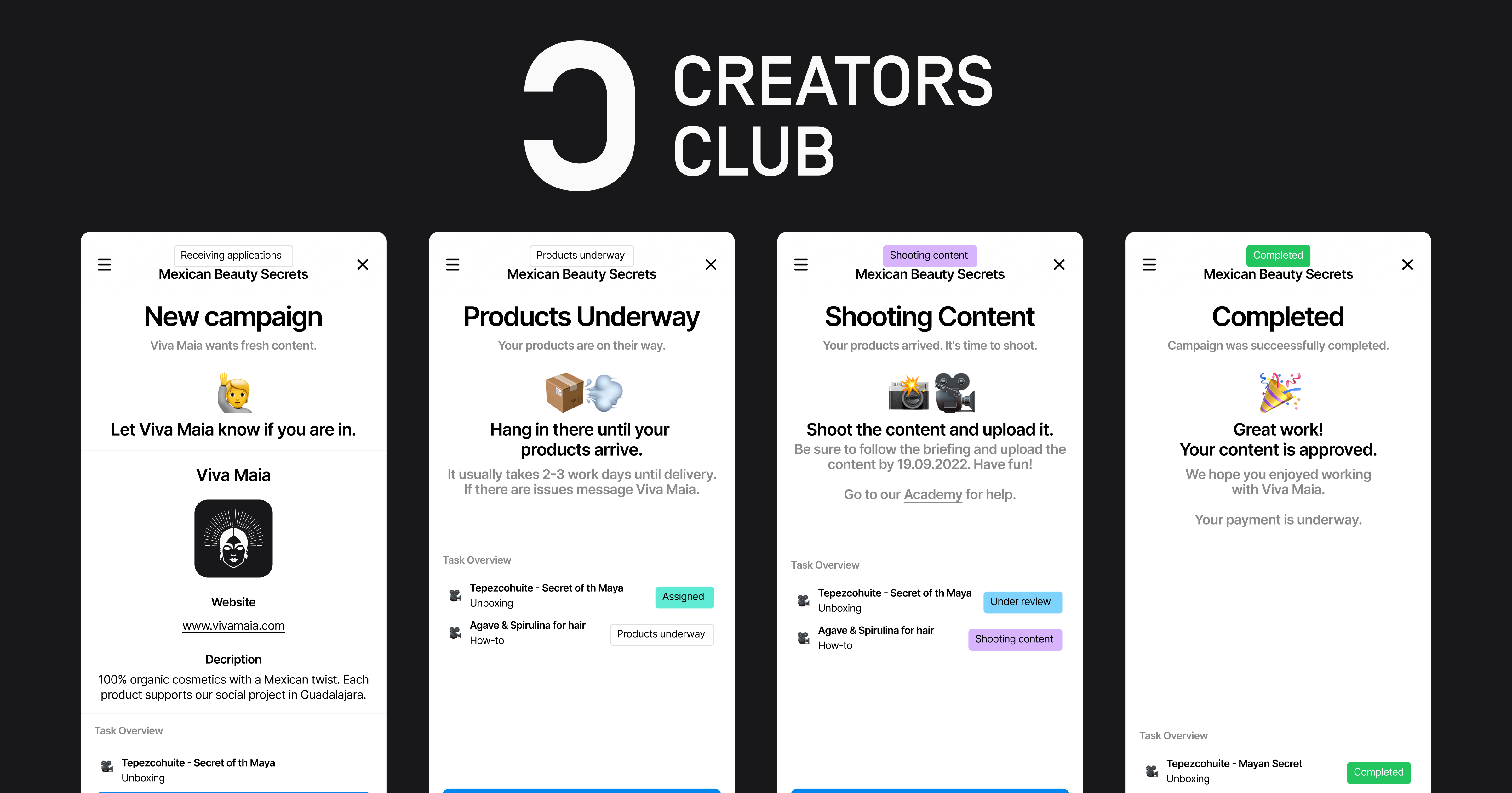 Join our exclusive club of creators
