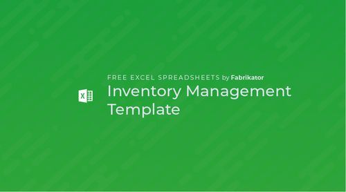 Inventory Management Excel Spreadsheet Template