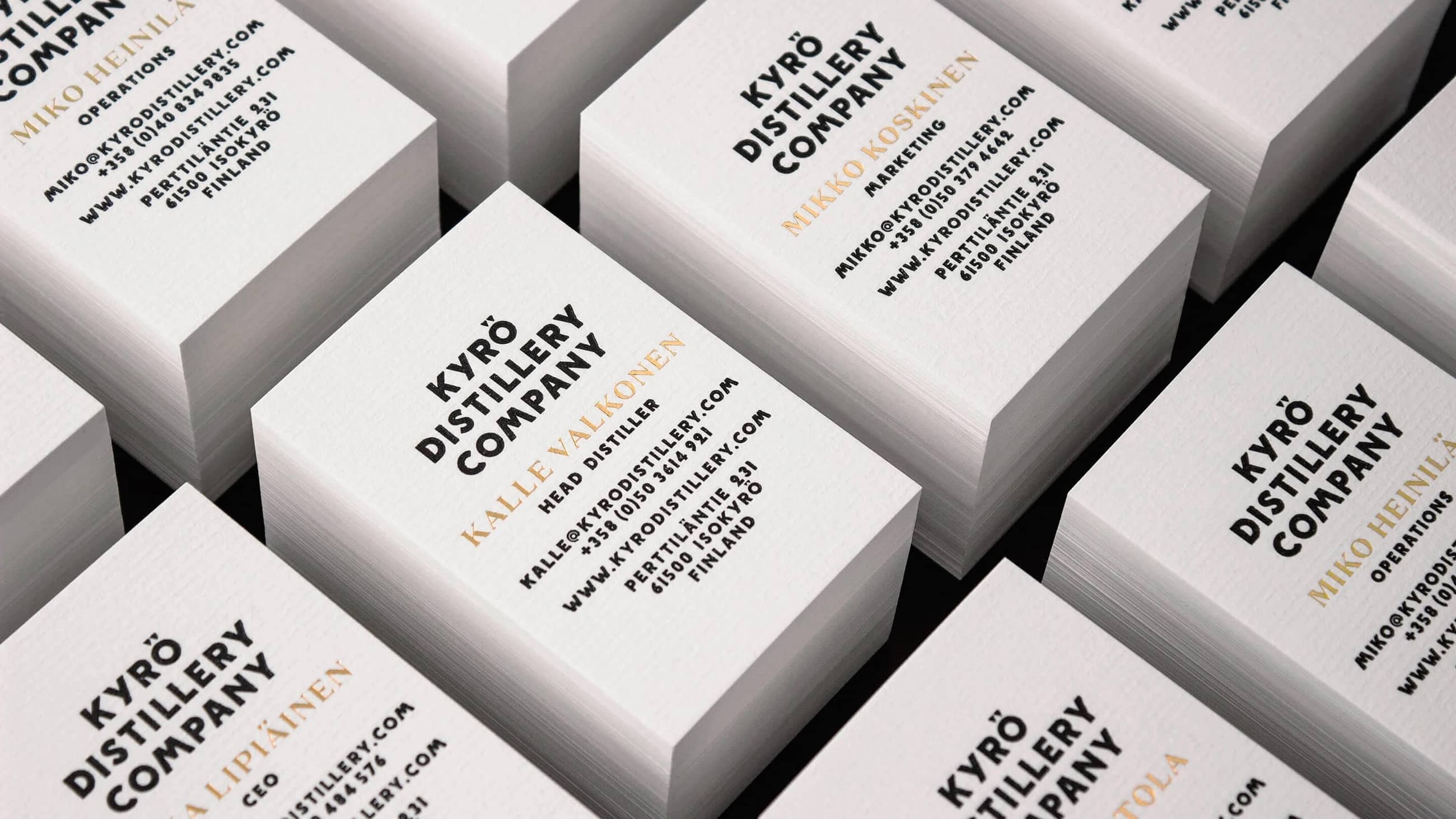 Kyrö distillery branding by Werklig