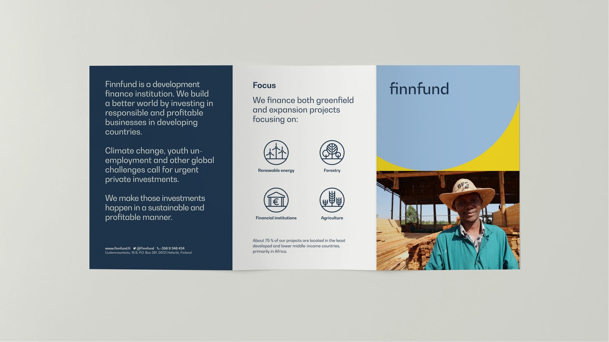 Finnfund brand renewal by Werklig