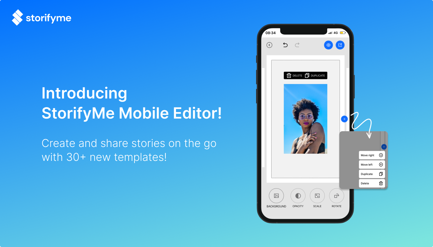 StorifyMe Mobile Story Editor