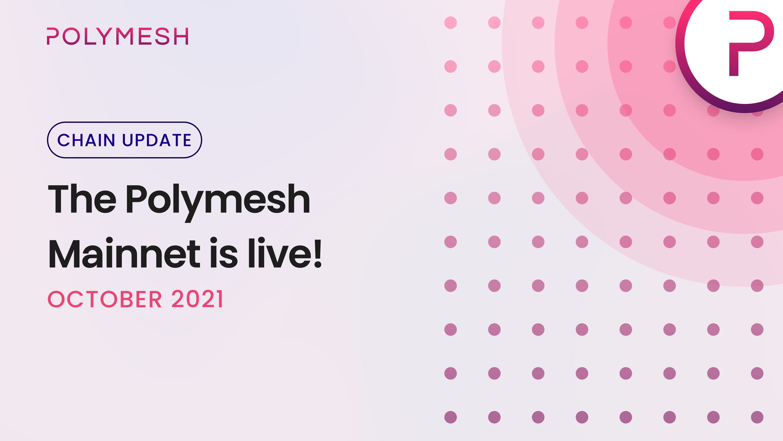 Polymesh mainnet is live!