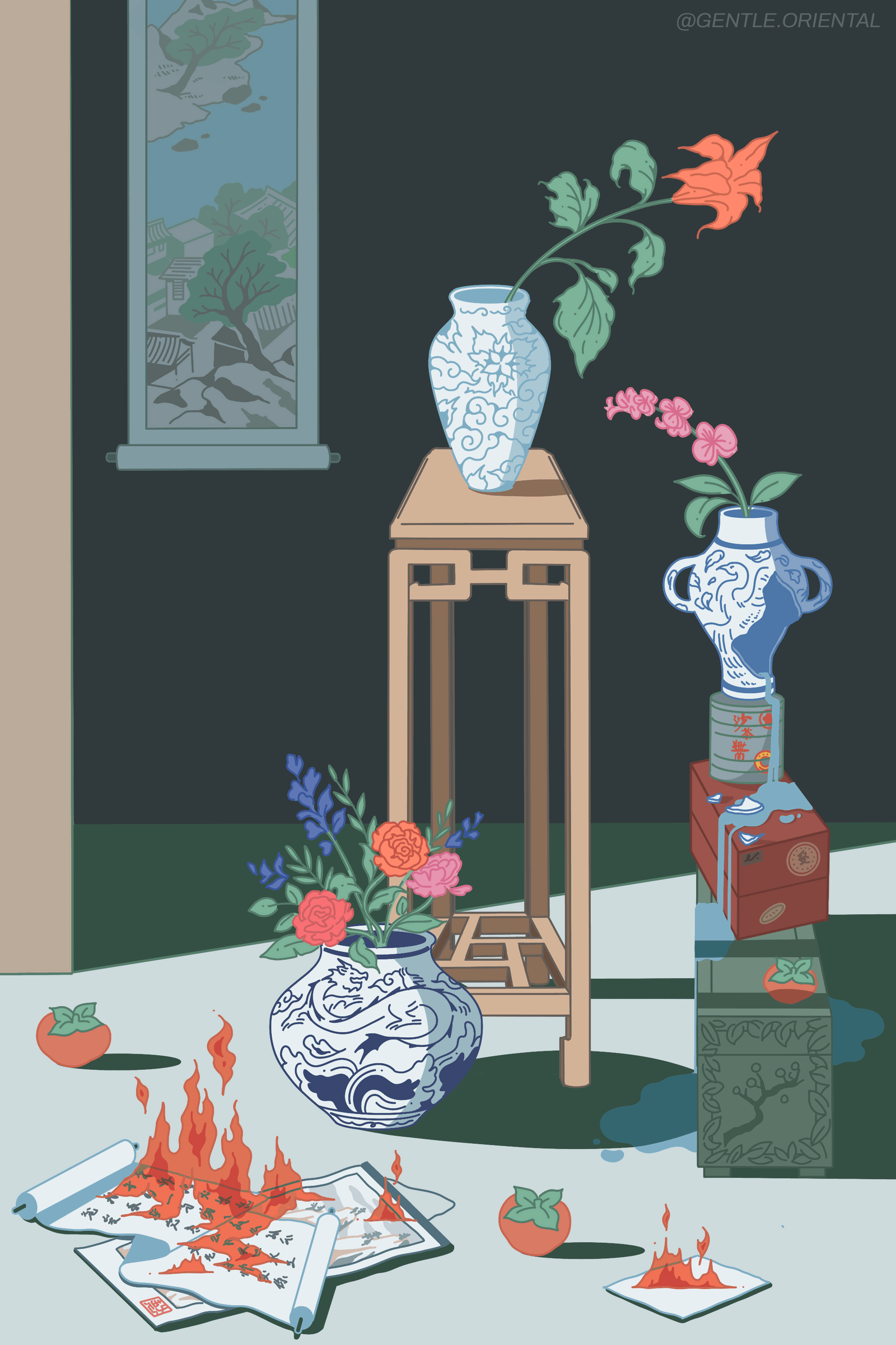 Gentle Oriental Illustration