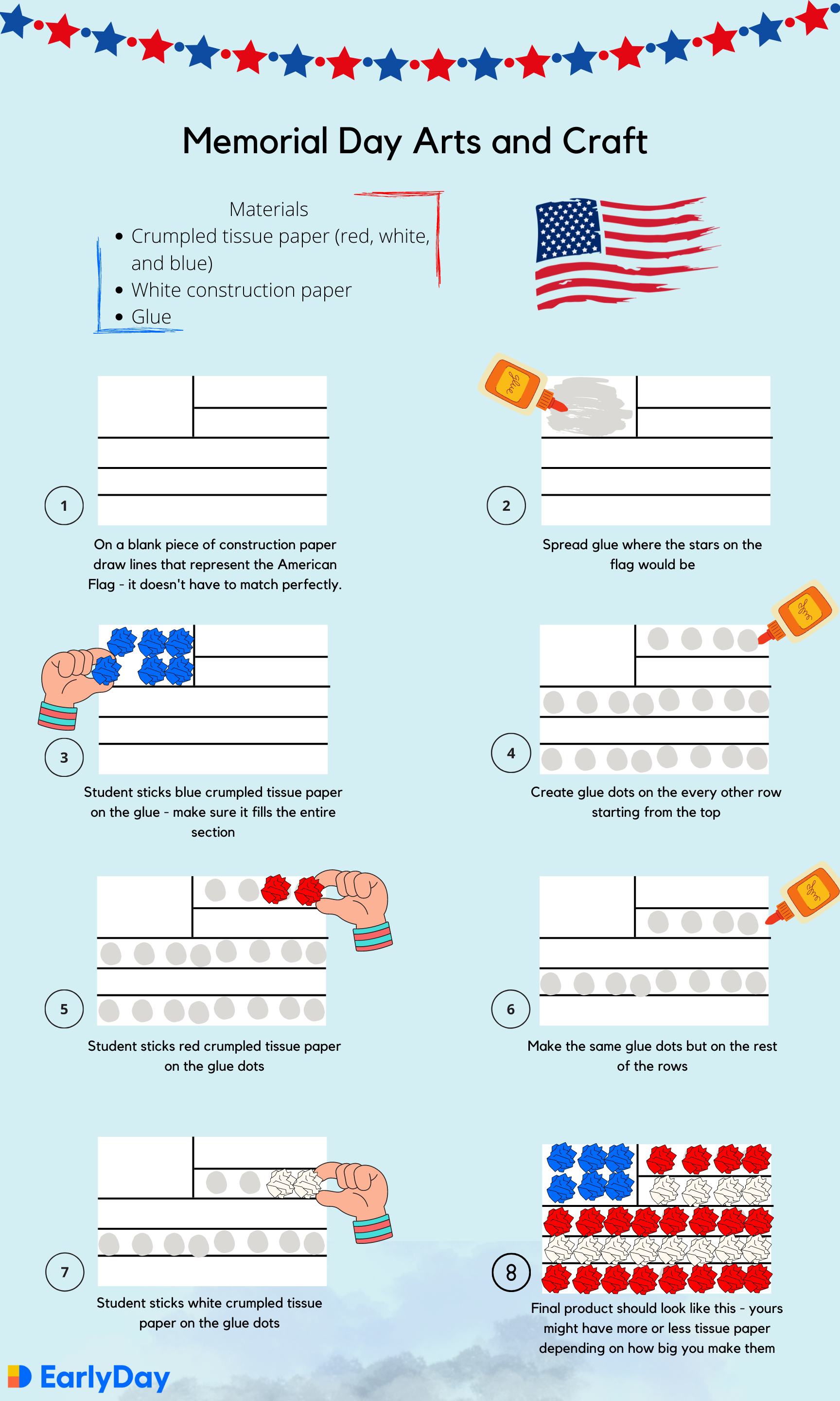 Memorial Day Art Activity for your Preschoolers