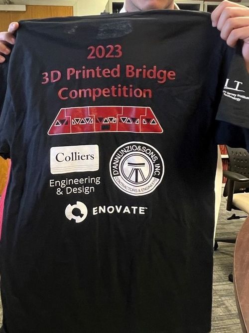 Enovate Sponsors the 2023 NJIT David Good 3D Printed Bridge Competition