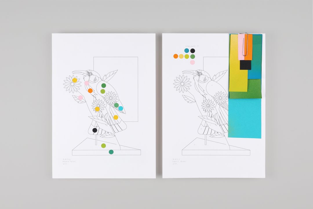 5 bird sculptures for an installation.