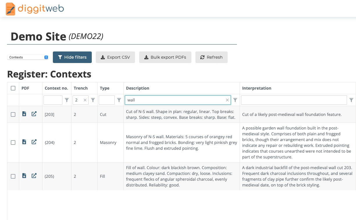 Diggit Archaeology | The new digital recording standard