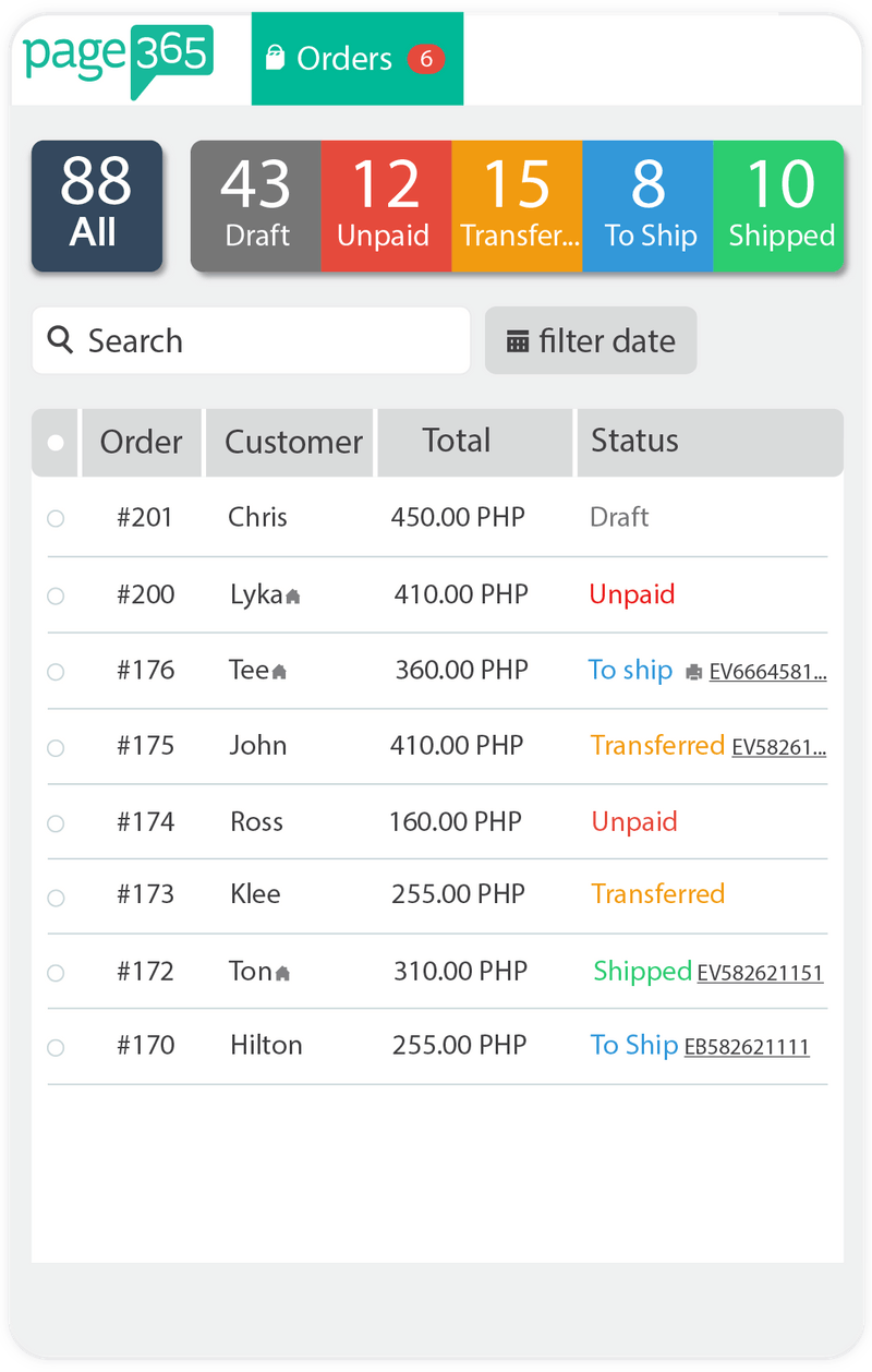 Page365 Online Bill | Create and manage orders easily