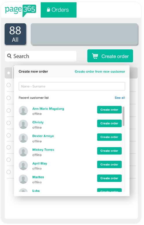 Page365 Online Bill | Create and manage orders easily