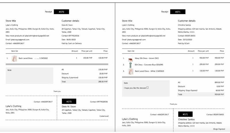 Receipt