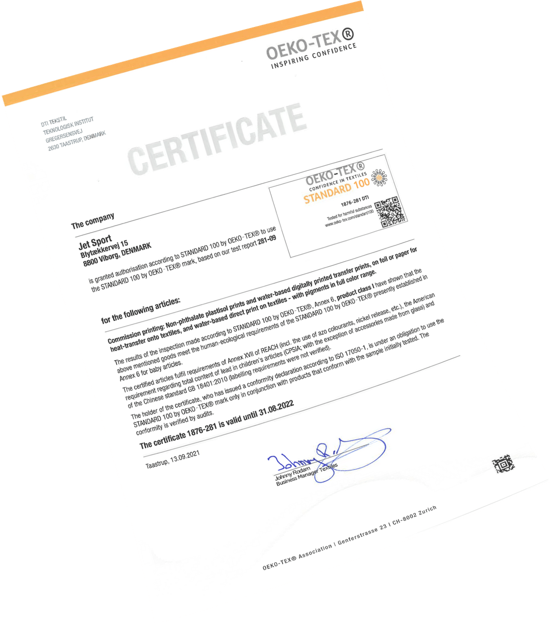 Jet Sport — Tryk på tøj til virksomheder og foreninger