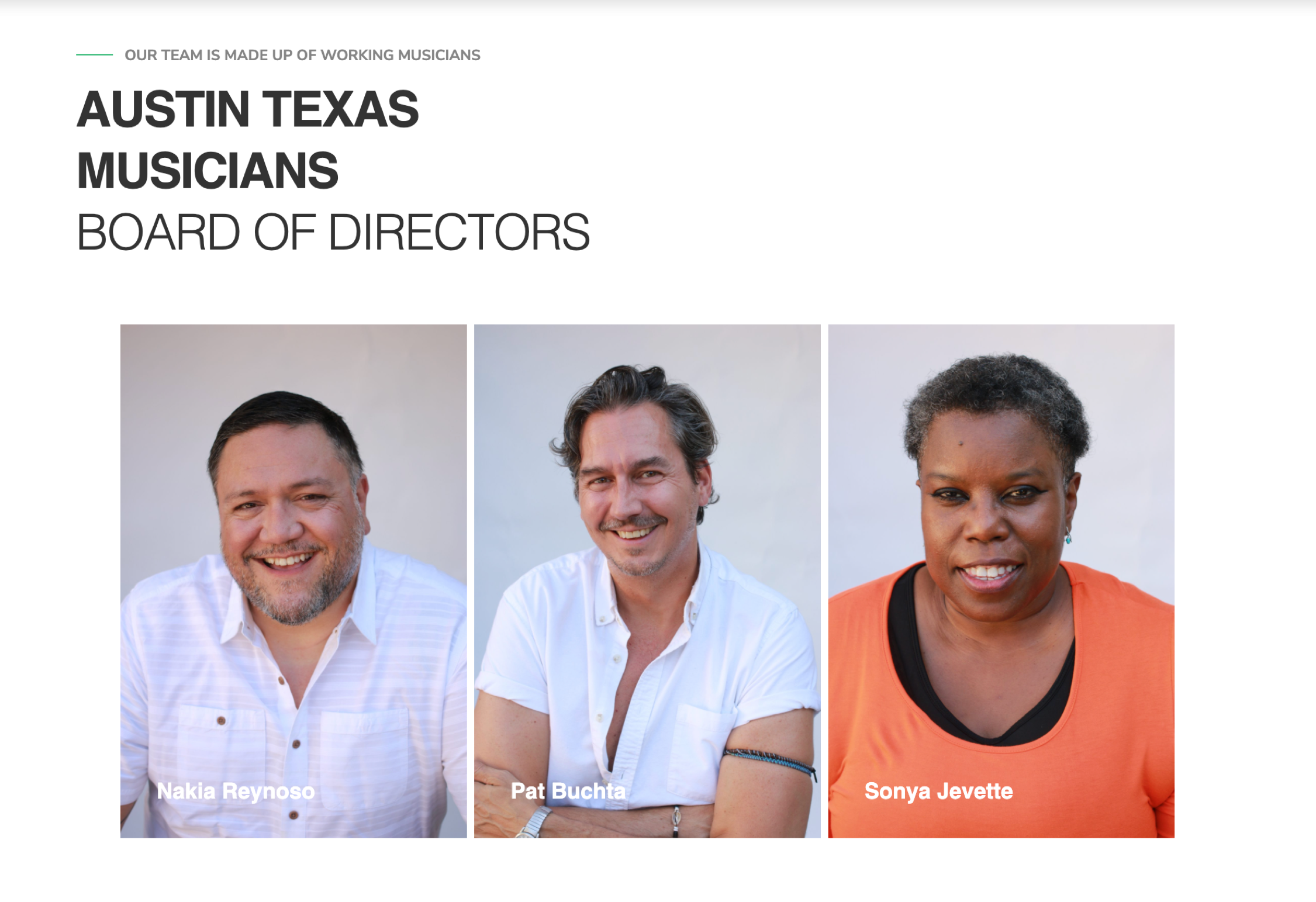 Austin Texas Musicians | @tycreated Webflow Template