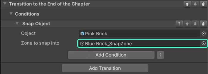 Multi-object snap zones
