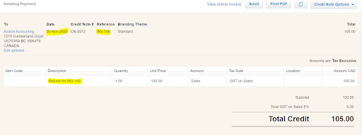 How to Process a Refund in Xero | Blog | Avalon Accounting