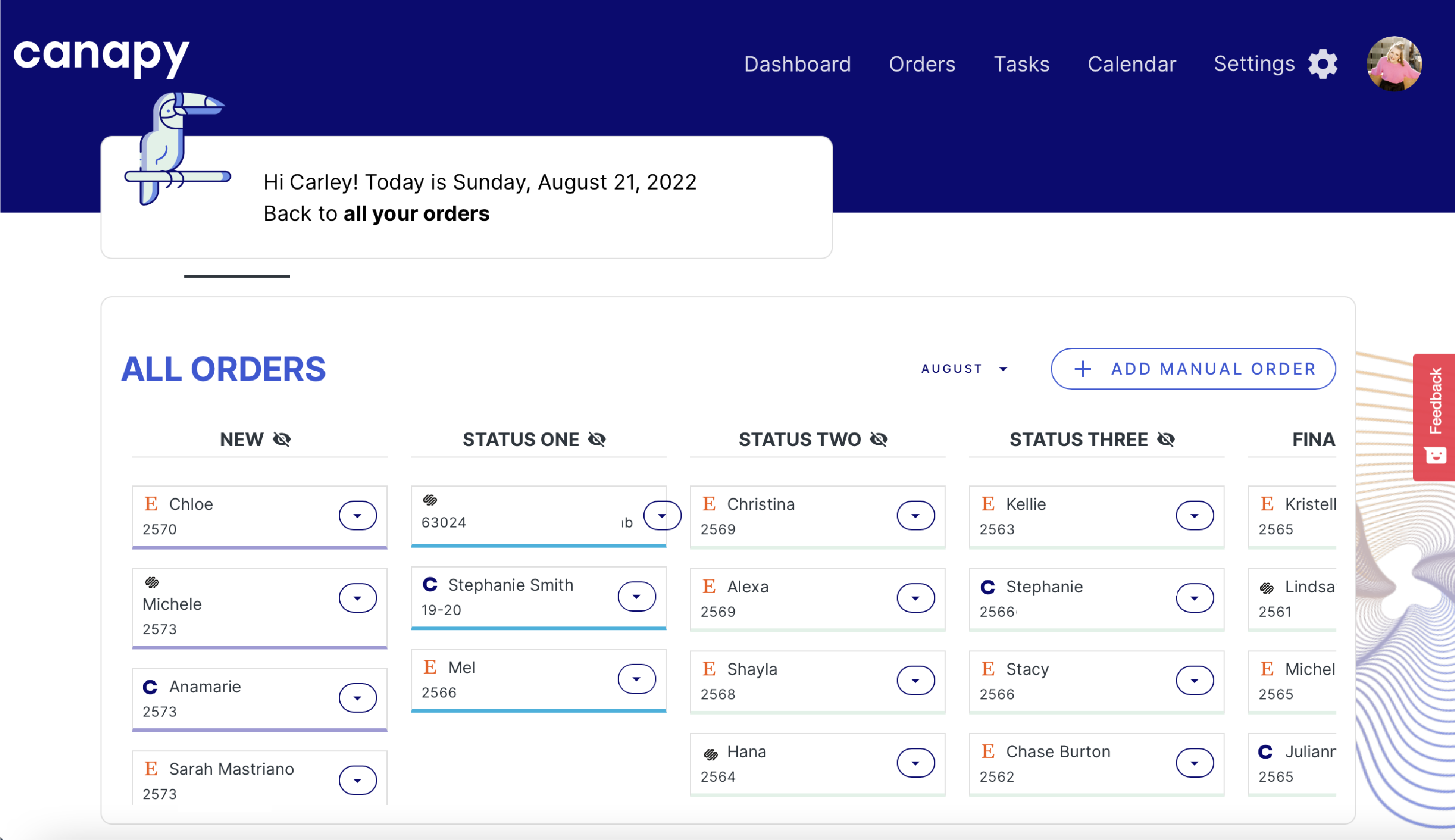 My Canapy - Visualize orders and maximize efficiency