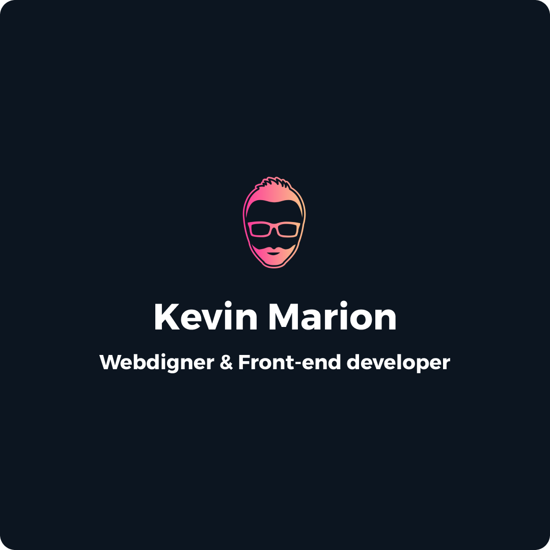 Kevin Marion - Web designer & Front-end developer