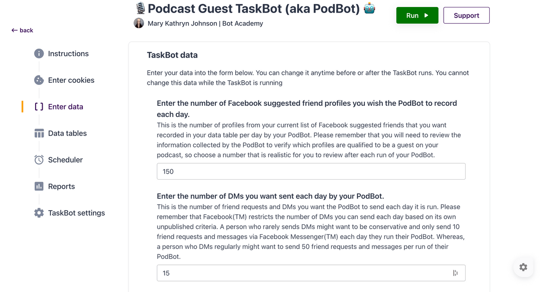 ZeroWork Creator App for TaskBot creators