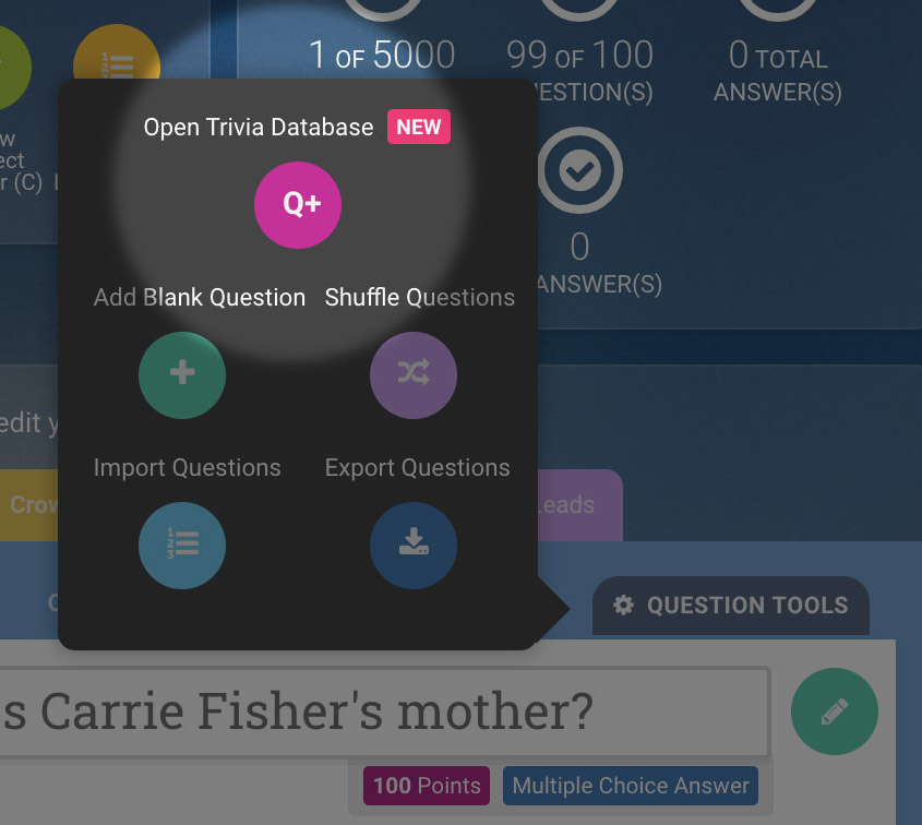 Trivia Library & Lead Capture - May 2020
