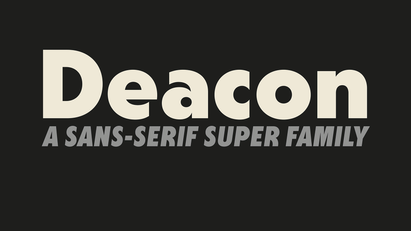 Deacon Font Family by Central Type