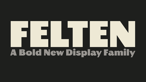 Felten Font Family by Central Type
