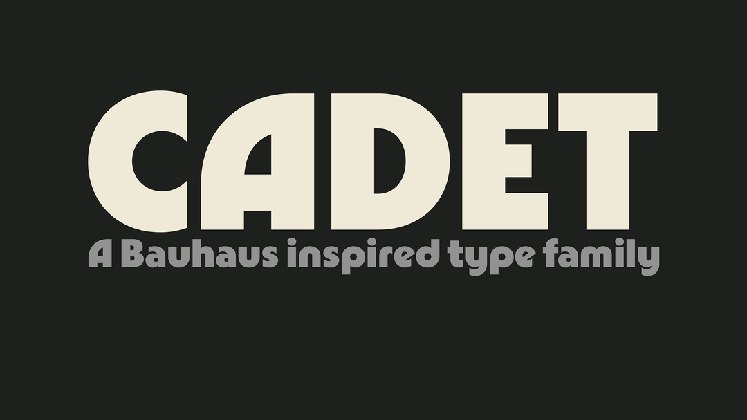 Cadet Font Family by Central Type