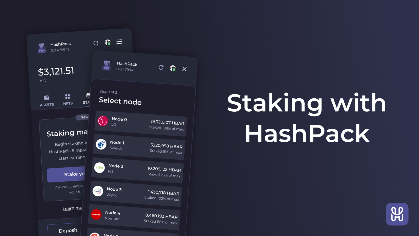 Staking with HashPack