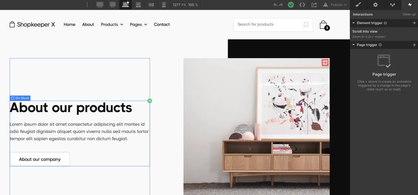 Start Here - Shopkeeper X - Webflow Ecommerce website template
