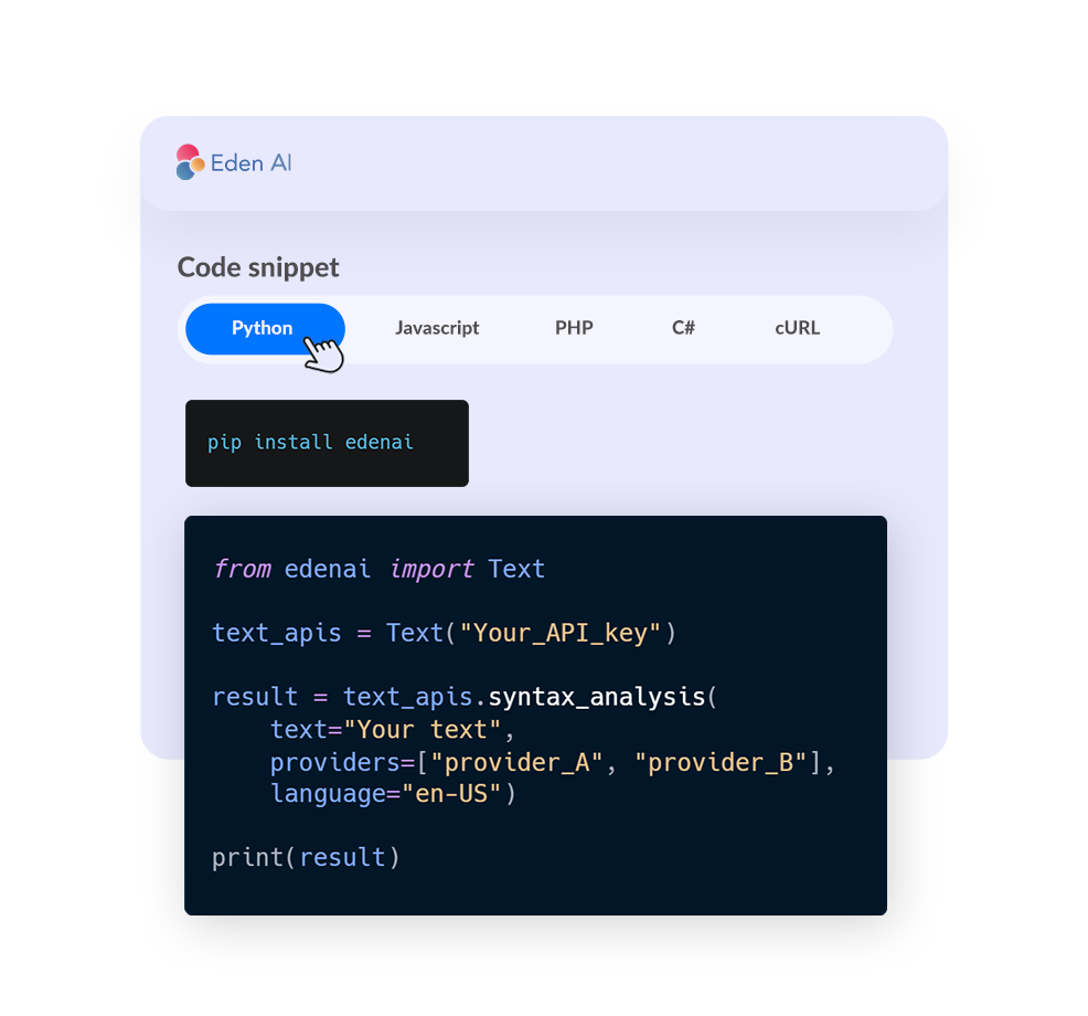 Eden AI | AI made easy for Developers