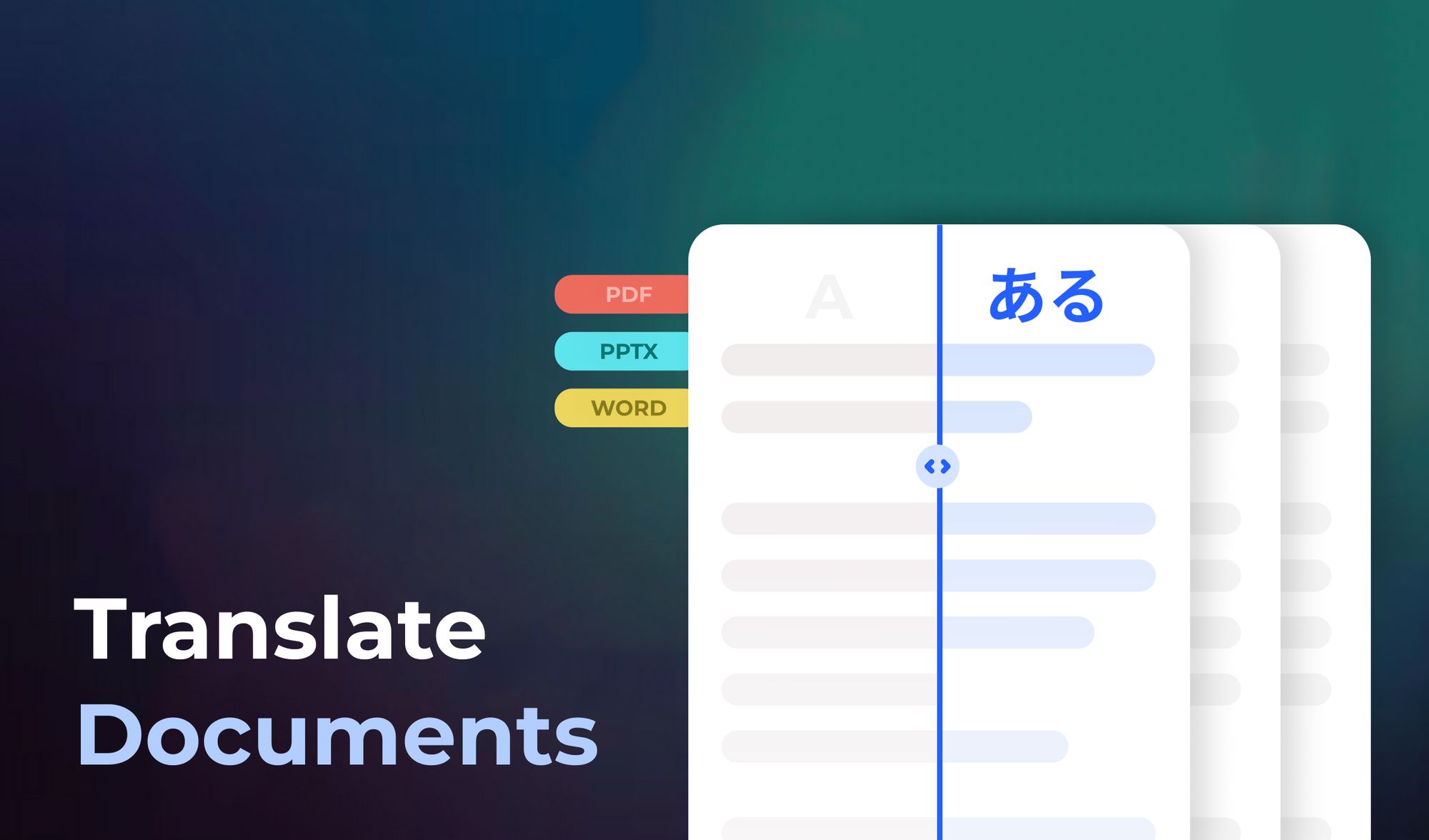How to translate documents (PDF, Word, Powerpoint)?