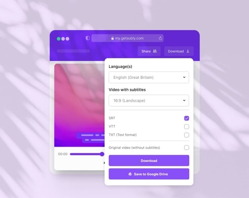 Subly - Easiest Subtitling Ever