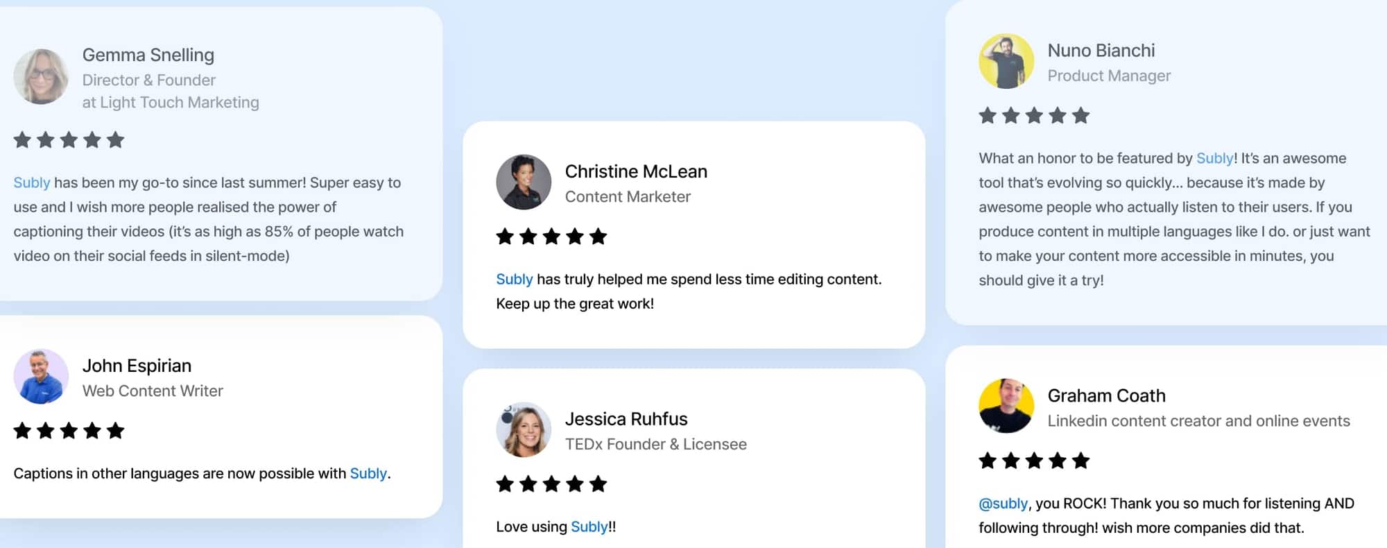 Subtitles & Captions, Transcription, Translation - Subly