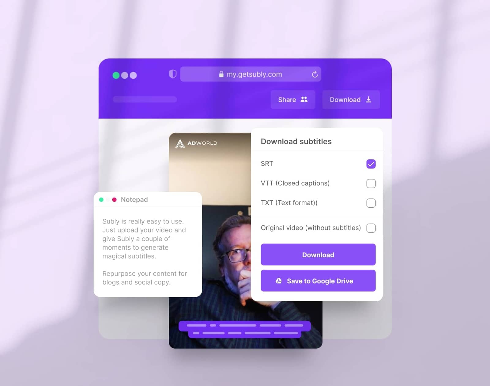 Online AI Subtitle Translator & Editor - 70+ Languages - Subly