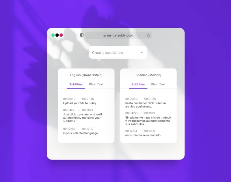 Audio to Video - AI Audio Subtitles - Subly