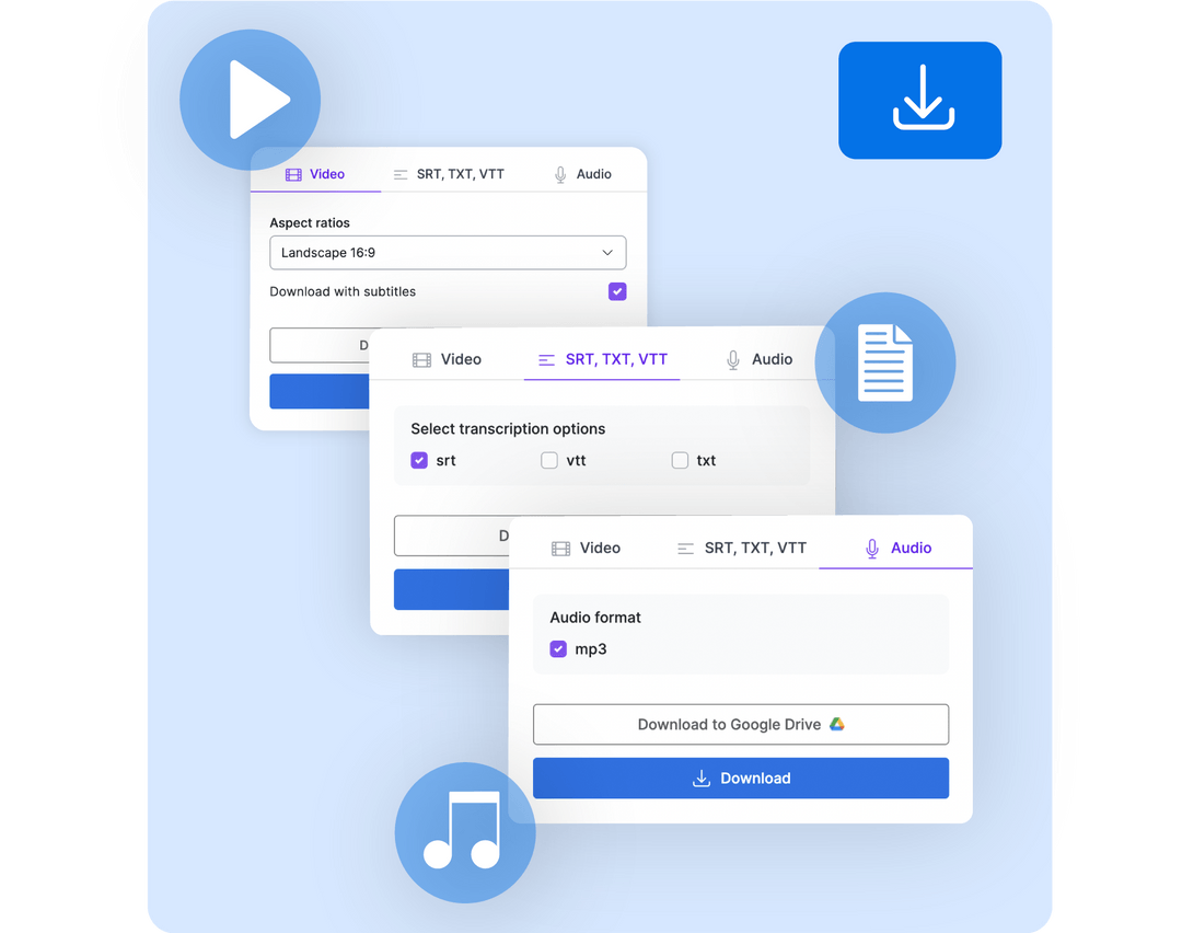Audio to Video - AI Audio Subtitles - Subly