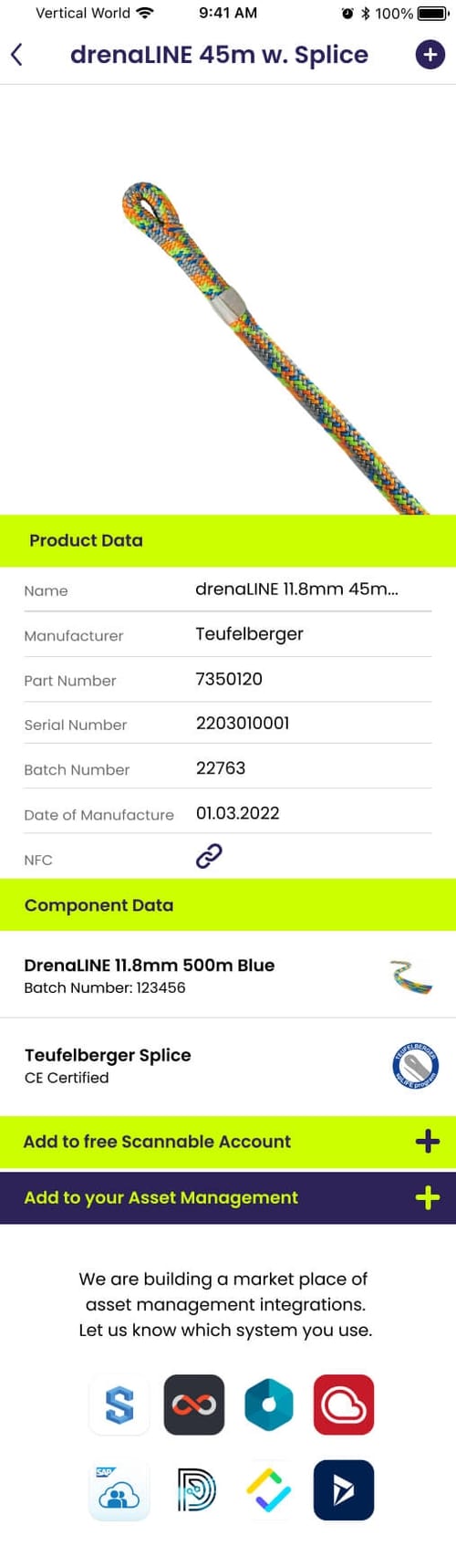 Scannable.io: PPE | Traceability | Digital Identities | NFC | QR