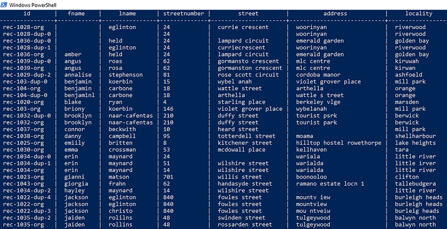 Zingg entity resolution documentation