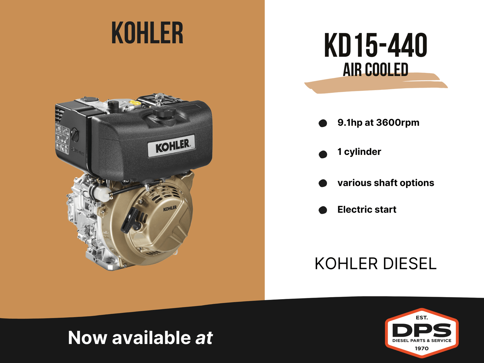 Kohler Diesel Engine KD15-440 | Diesel Parts & Service