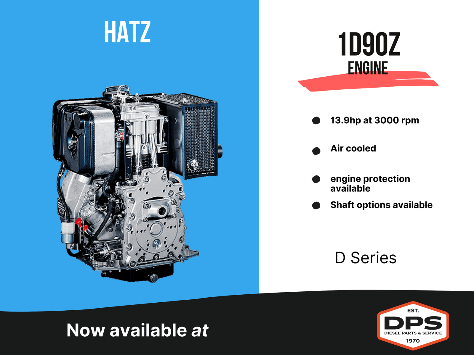 Hatz Diesel Engine 1D90Z | Diesel Parts & Service