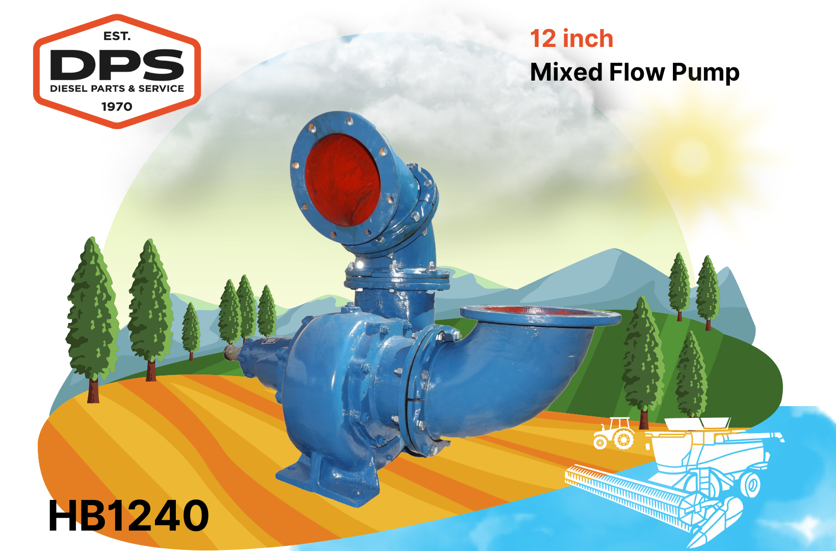 HB1240 Mixed Flow Pump | Diesel Parts & Service