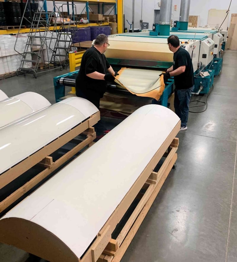 Vacuum forming + drape forming in-house capabilities