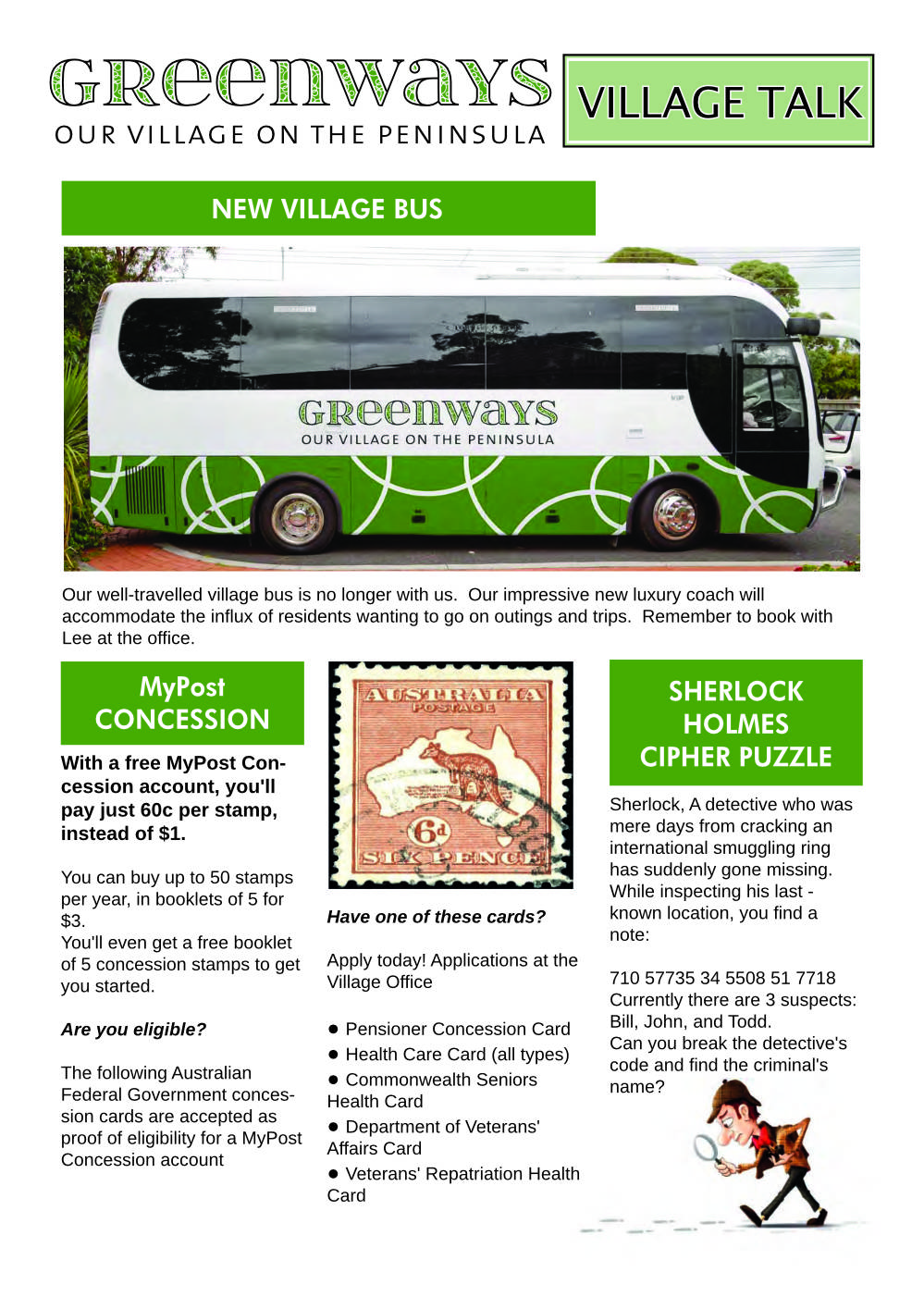 Village Talk – Summer 2017 – Greenways Retirement Village