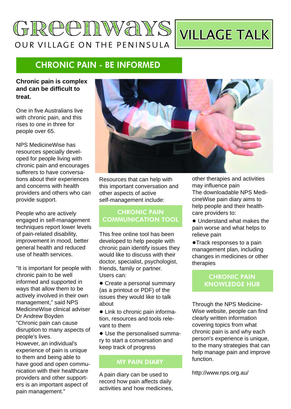 Village Talk – Summer 2017 – Greenways Retirement Village