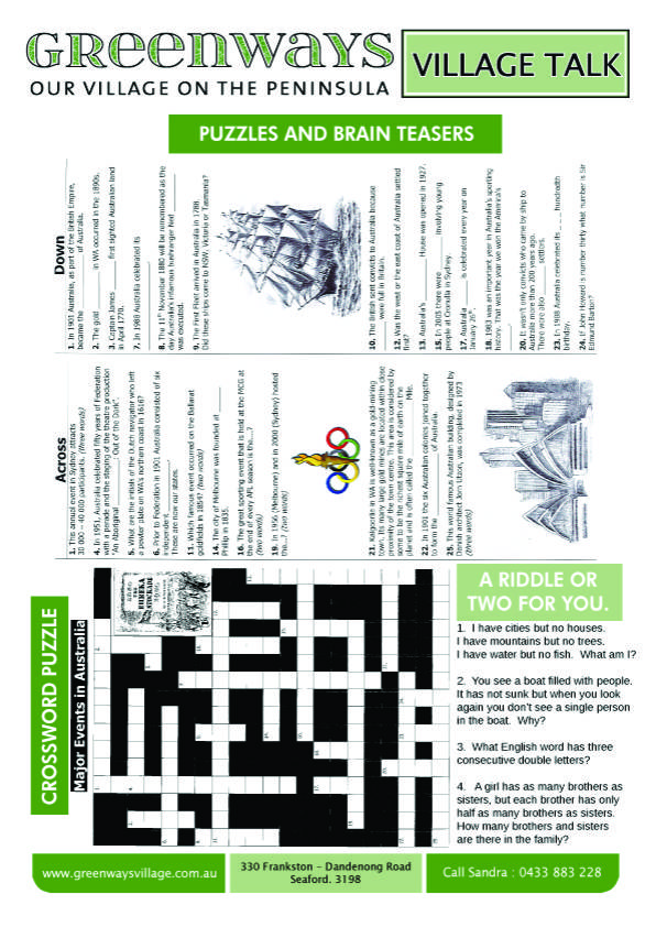 Village Talk – Spring 2021 – Greenways Retirement Village