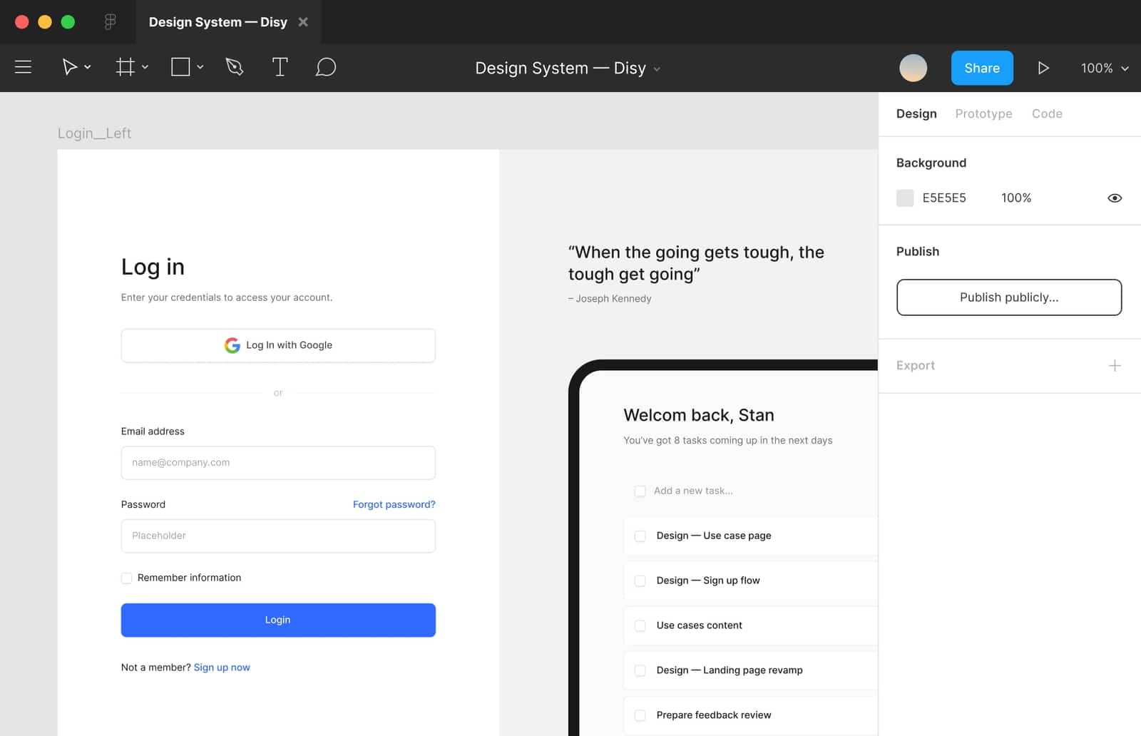 Disy — Simple UI Kit and Design System for Figma