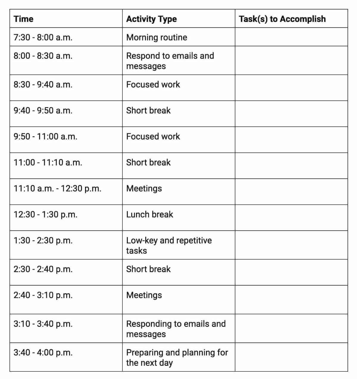 A Practical Guide To Creating A Work From Home Schedule