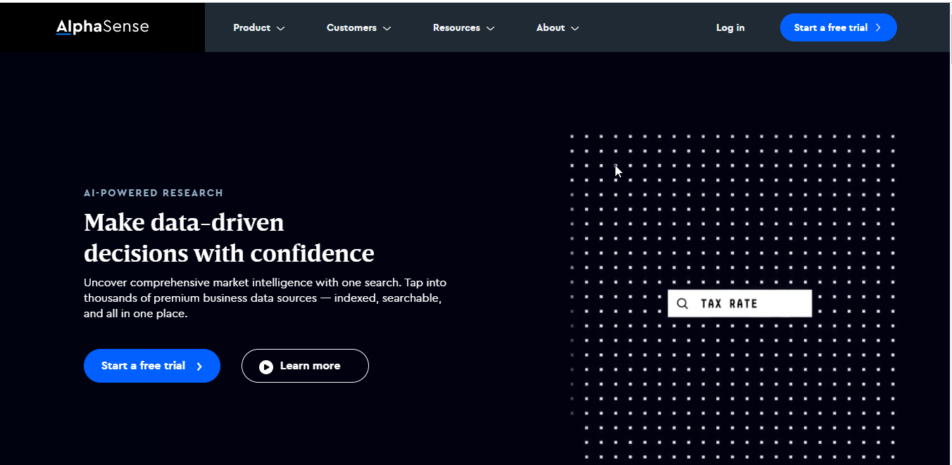 Alpha Sense - Features, Reviews, Alternatives | VC Stack