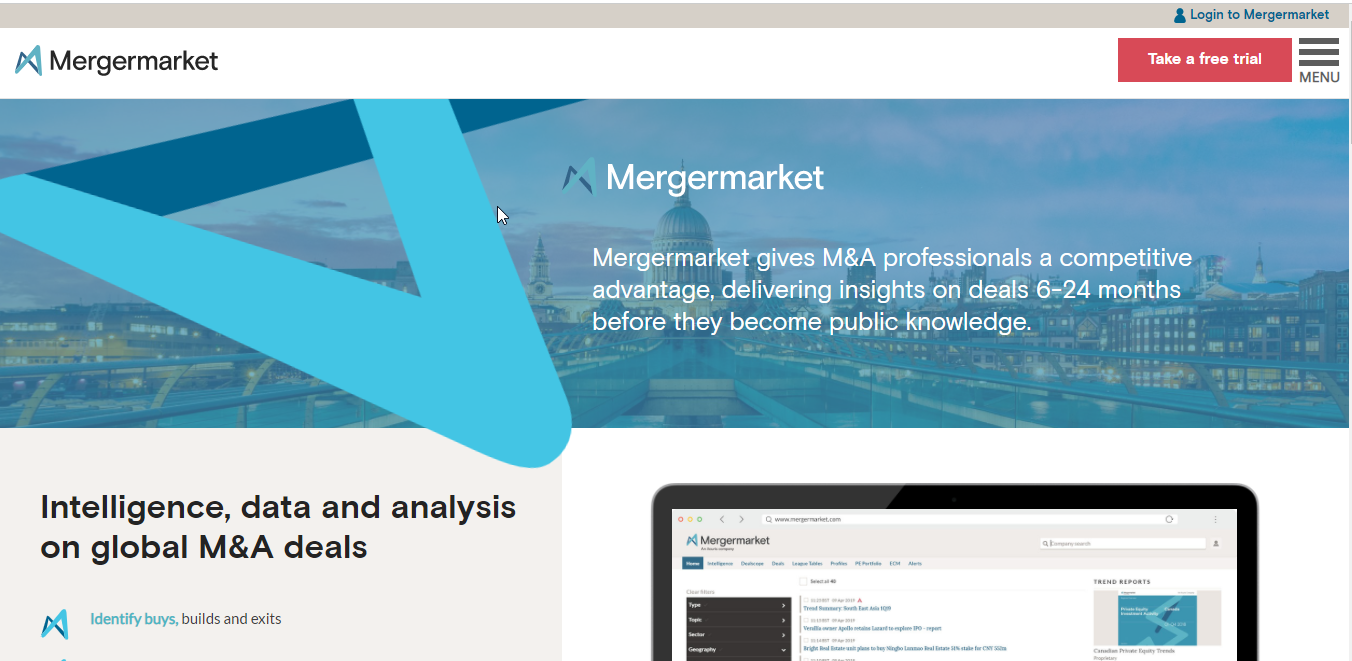 Merger Market - Features, Reviews, Alternatives | VC Stack