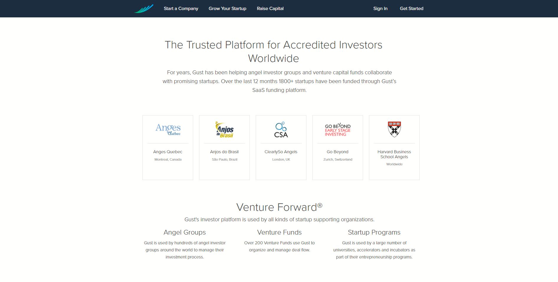 Gust - Features, Reviews, Alternatives | VC Stack